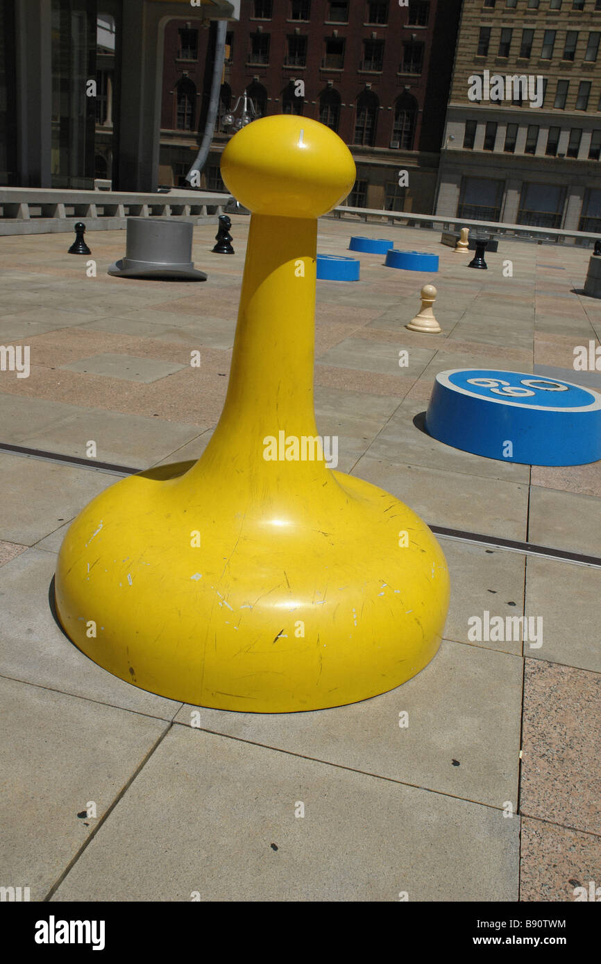Oversized game piece in Your Move by artists Roger White, Daniel ...