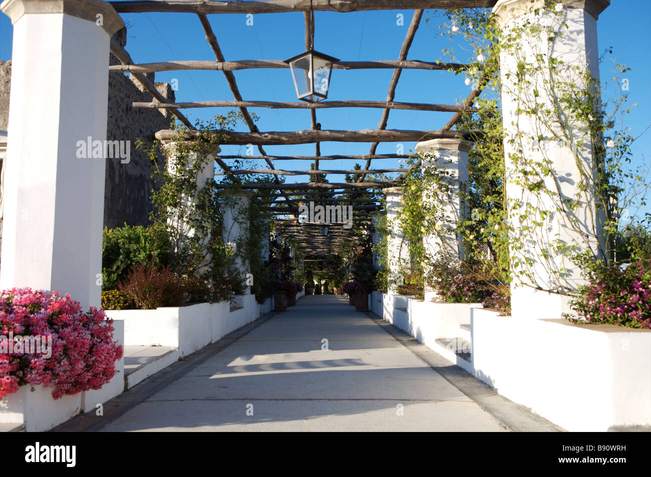 The pathway entrance to the infinity pool and swimming area at the ...