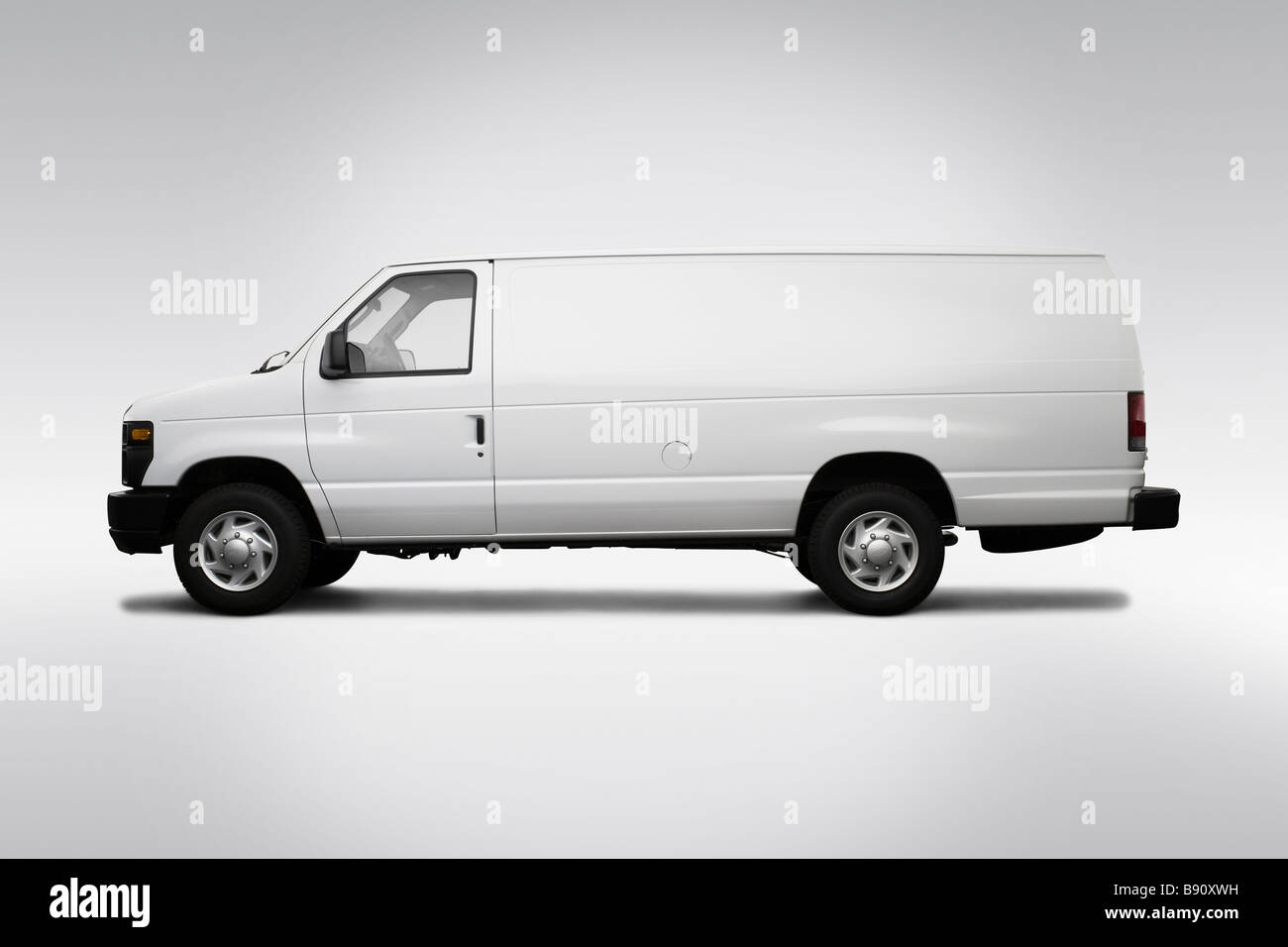 White Ford Family Van