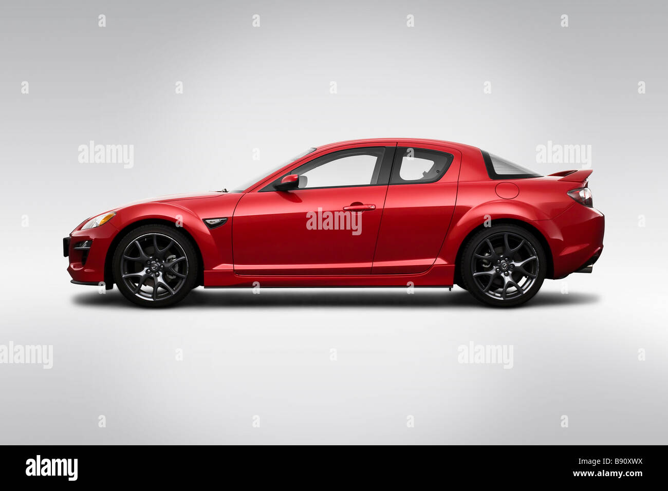 2009 Mazda RX-8 6-Speed in Red - Drivers Side Profile Stock Photo - Alamy