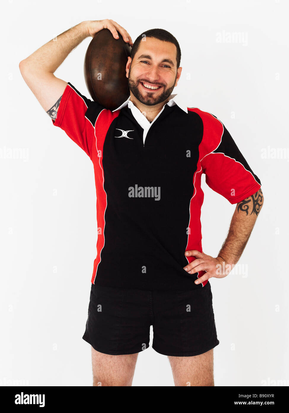 Bearded rugby player hi-res stock photography and images - Alamy