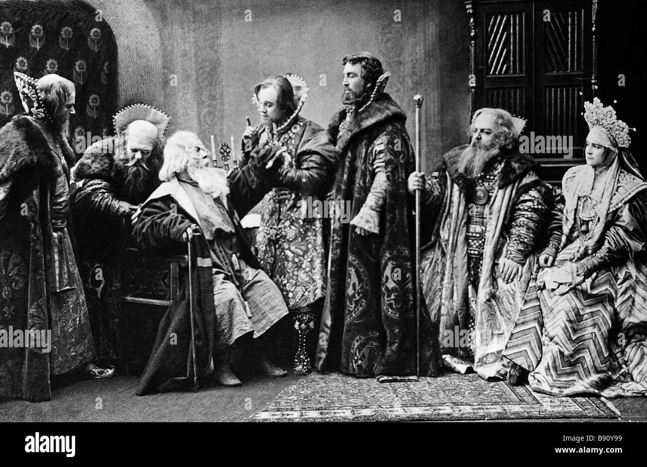 Moscow Art Theater A scene from the play Tsar Fyodor Ioannovich staged ...