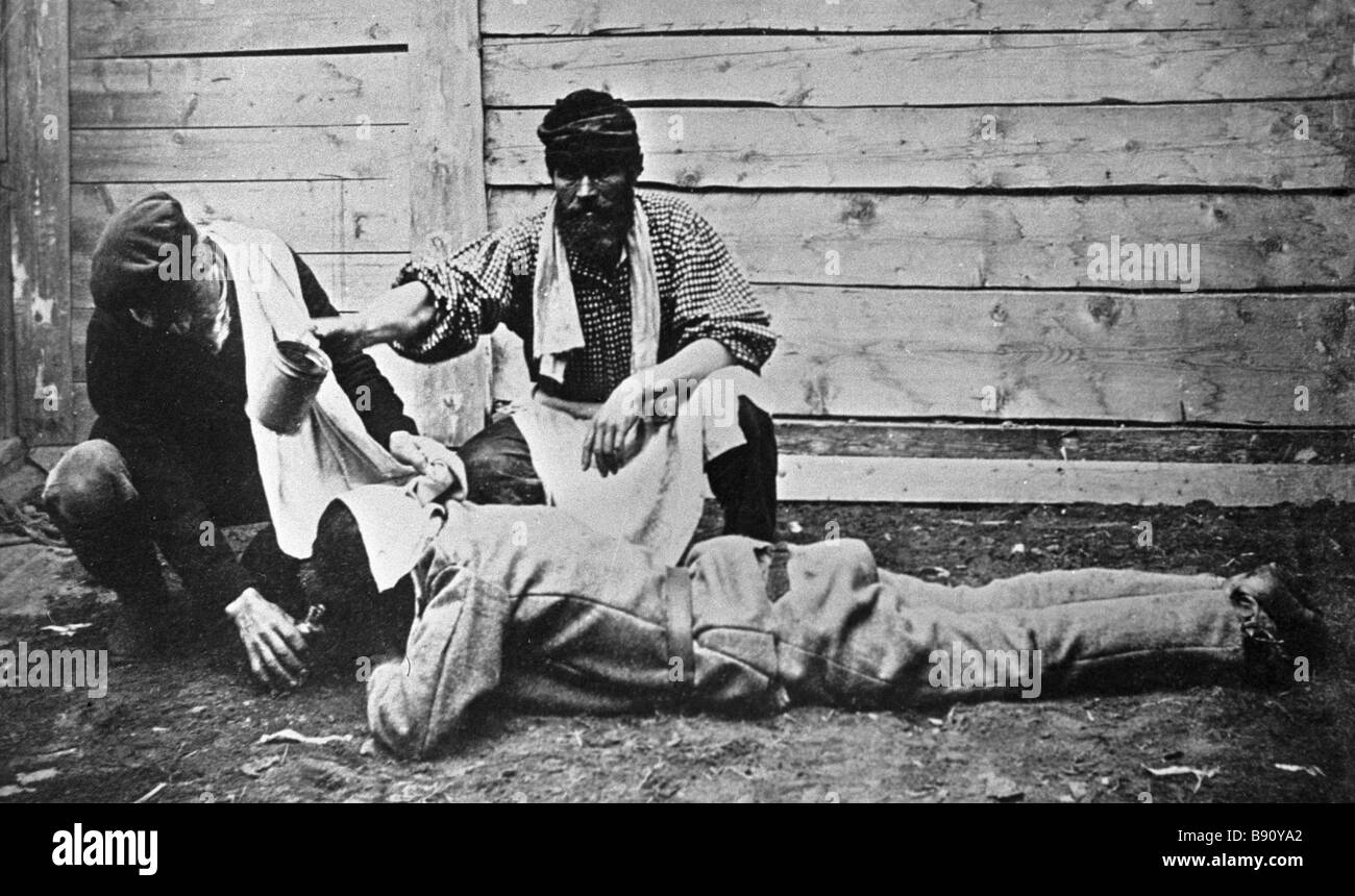 A prisoner waiting for lashing Stock Photo - Alamy