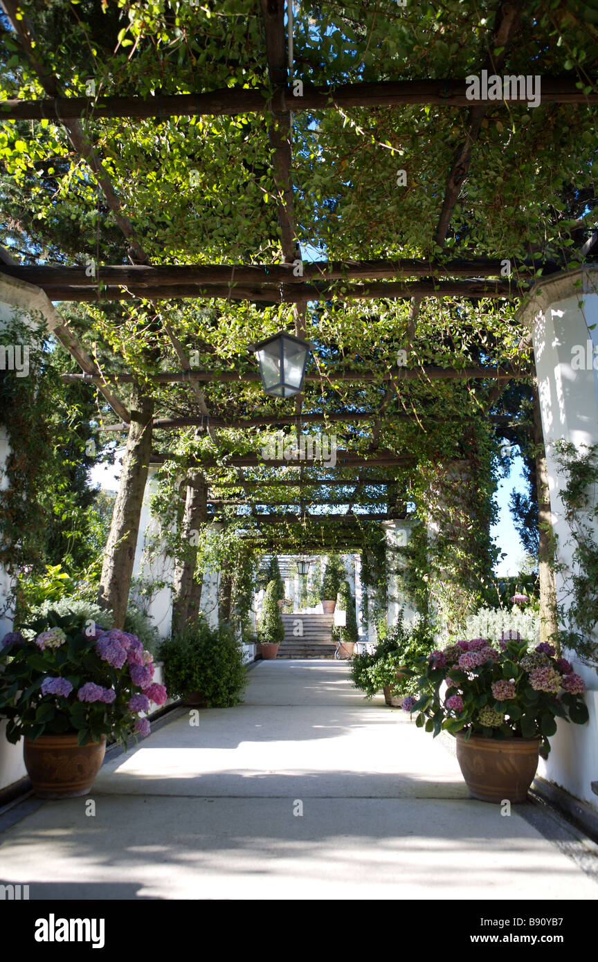 The pathway entrance to the infinity pool and swimming area at the ...