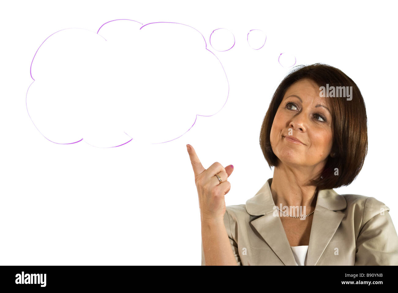 Woman Thinking Bubble