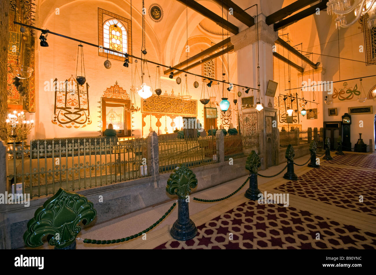 Turbe Tomb of Mevlana Celaleddin Rumi Konya Turkey Stock Photo - Alamy