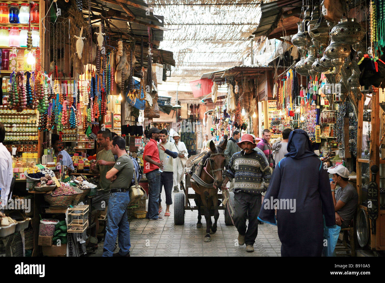 Traditional Souk, near Jemaa El Fna, Marrakech, Morocco Stock Photo - Alamy