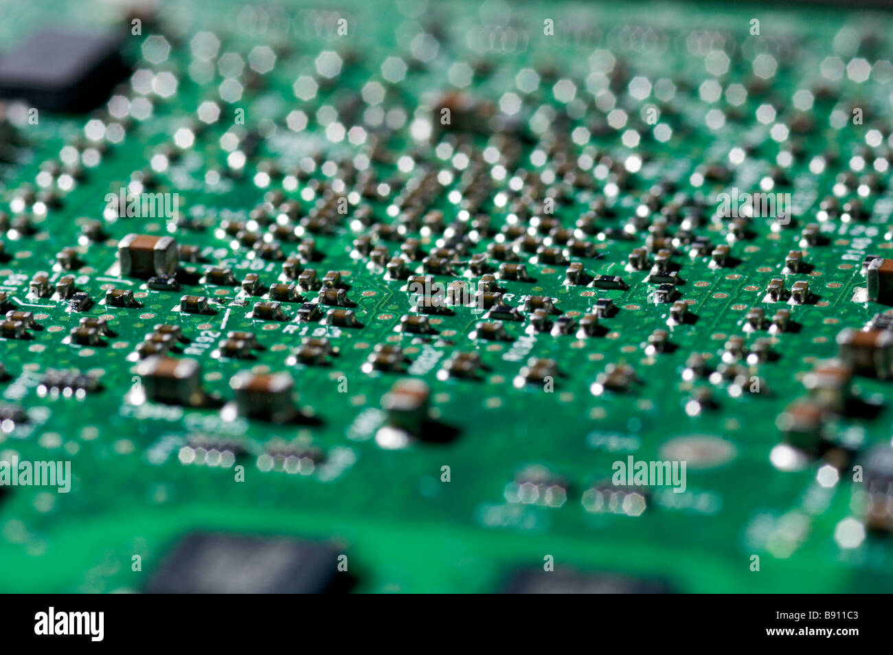 A printed circuit card close-up Stock Photo - Alamy
