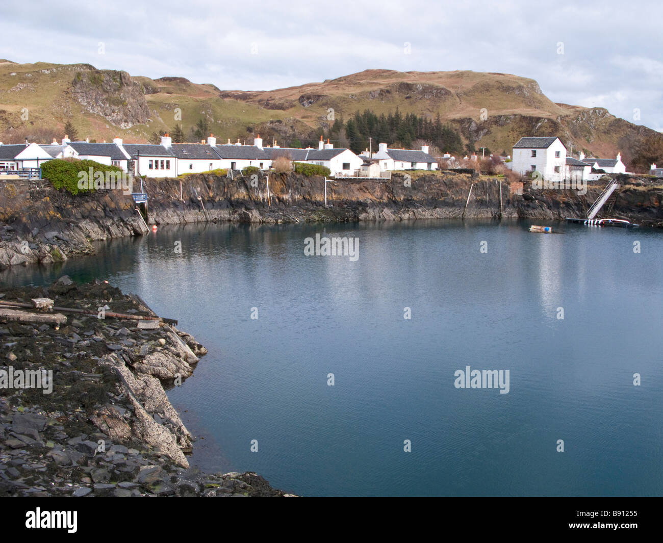 Balvicar village on the Isle of Seil Stock Photo - Alamy