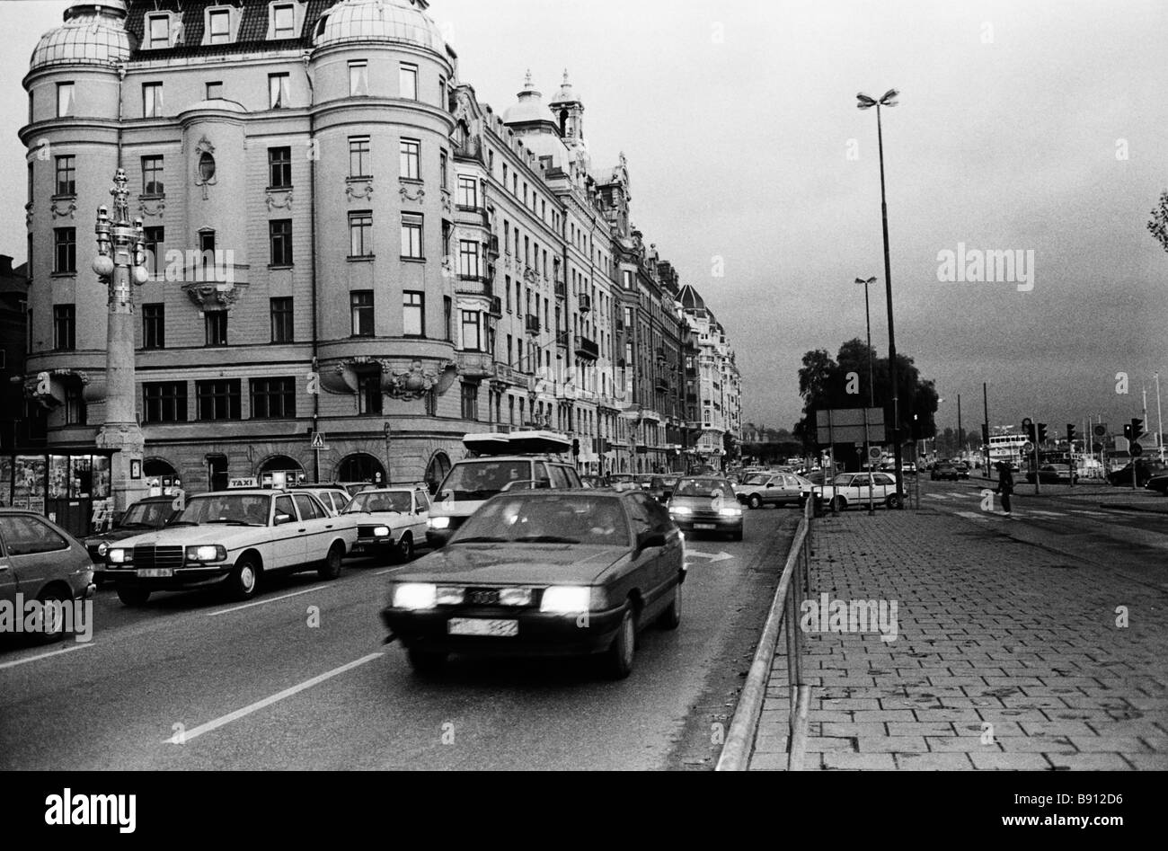 Stockholm rush hour traffic Black and White Stock Photos & Images - Alamy