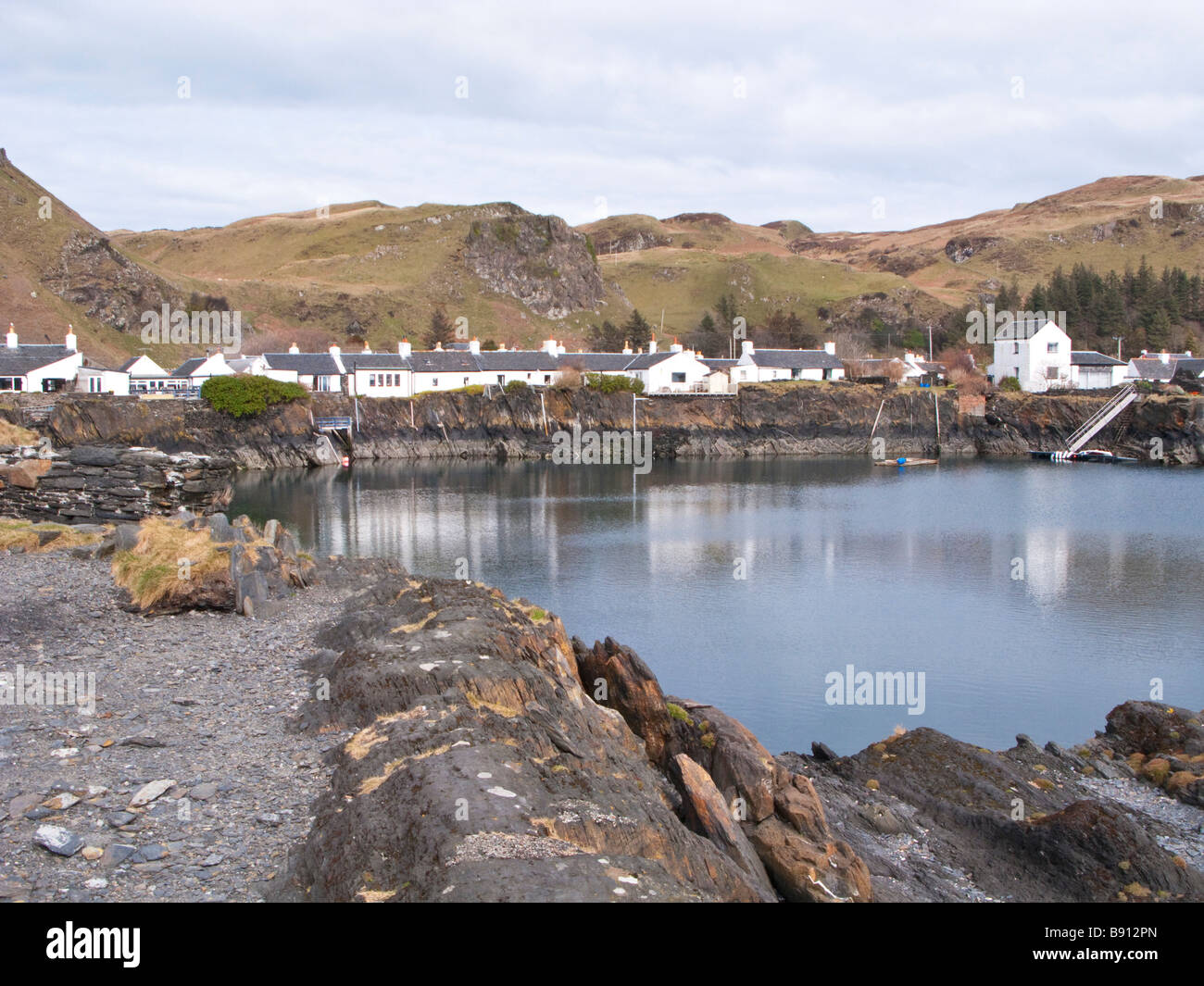 Balvicar village on the Isle of Seil Stock Photo - Alamy