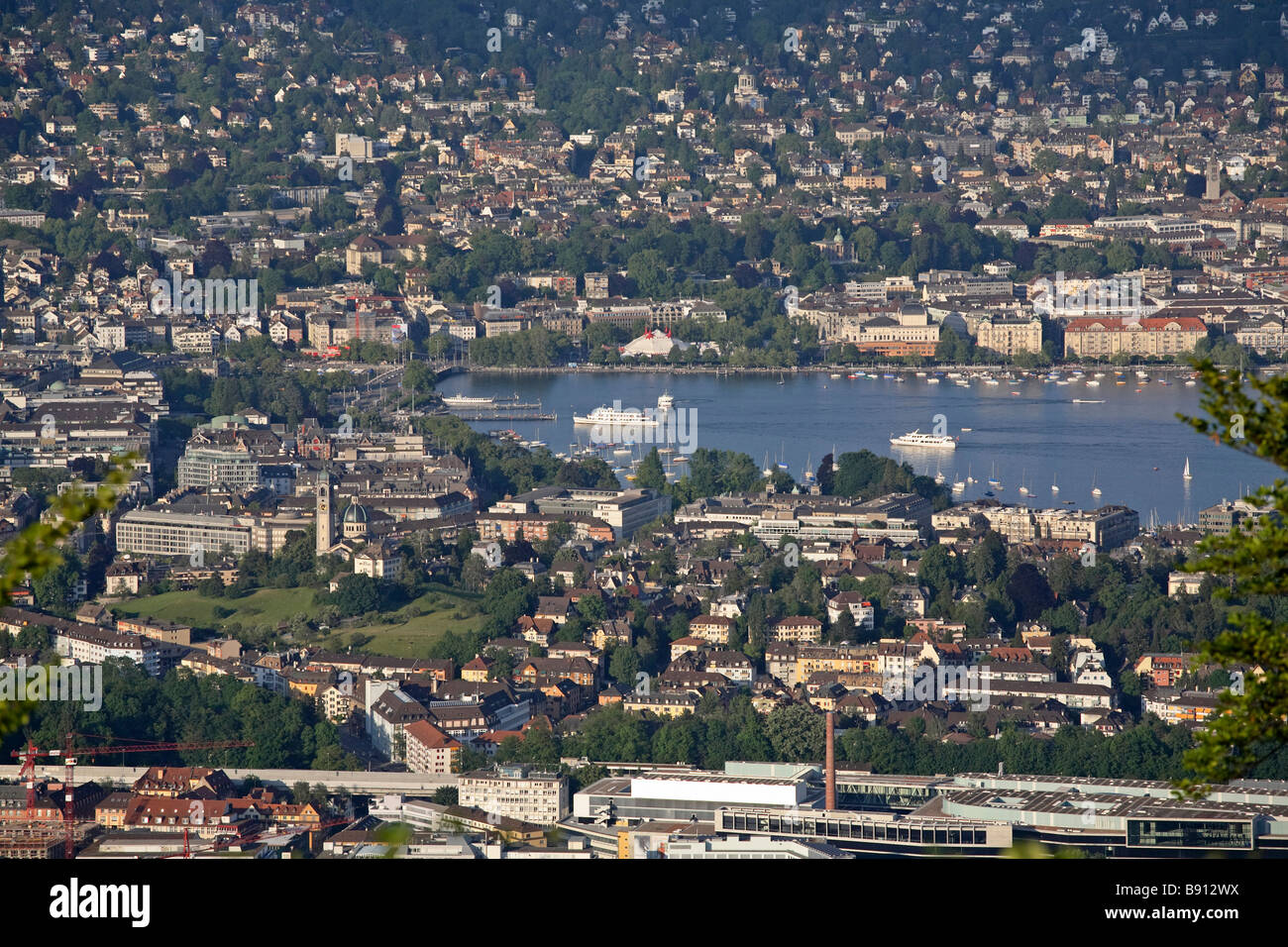 Zurich and Lake Zurich, Switzerland Stock Photo - Alamy