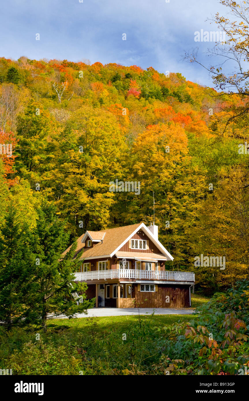 The hillsides of rural Vermont ablaze with fall foliage color Stock ...