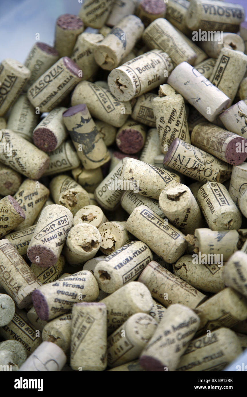 Wine bottle corks Stock Photo - Alamy