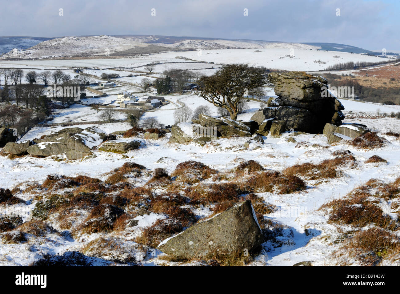 Devon snow hi-res stock photography and images - Alamy