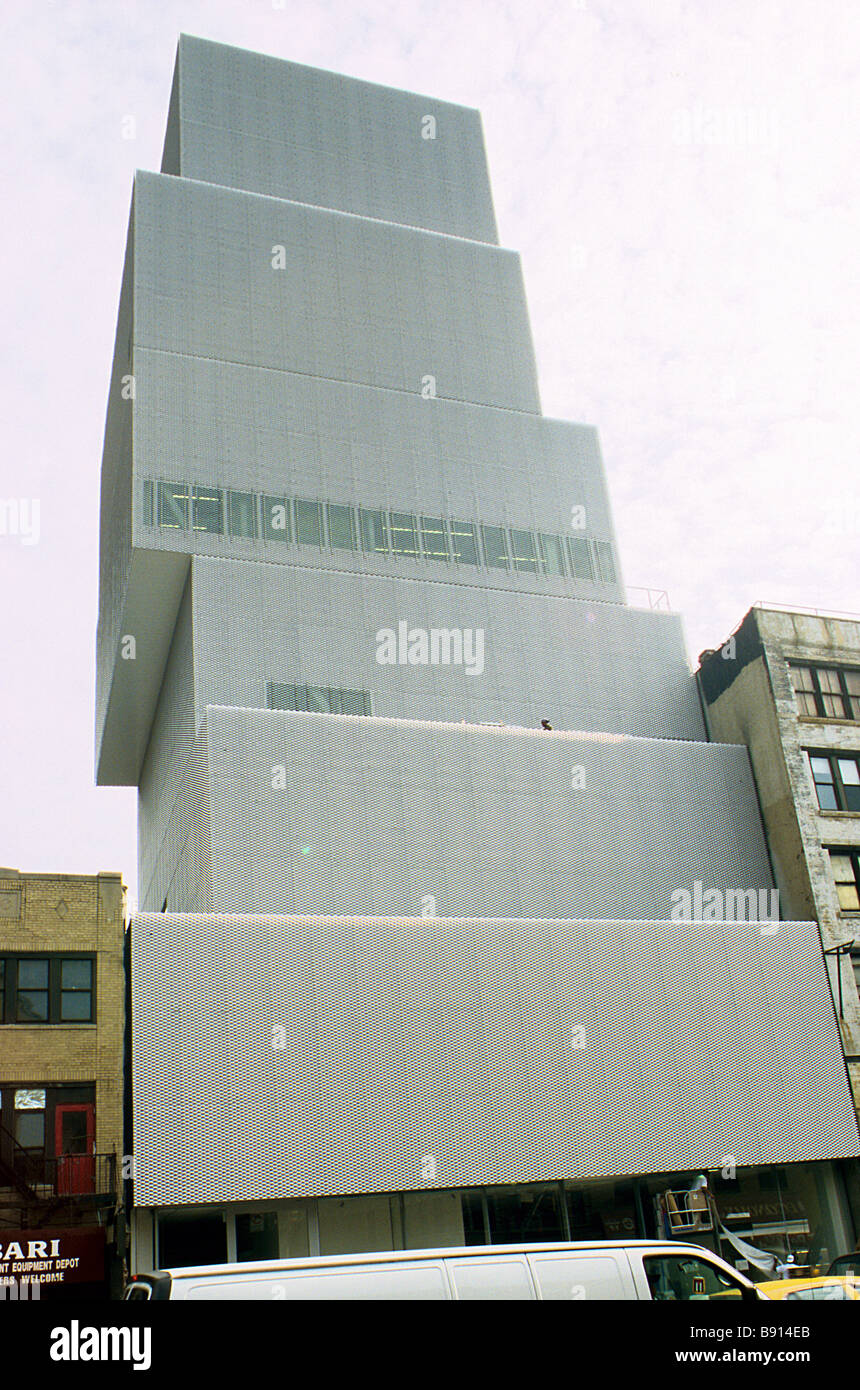 New York, the New Museum, building on the Bowery, nearing completion ...