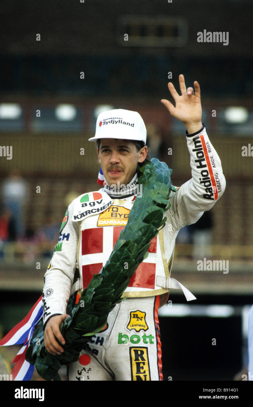 World Speedway Championship runner up Erik Gundersen in Amsterdam ...