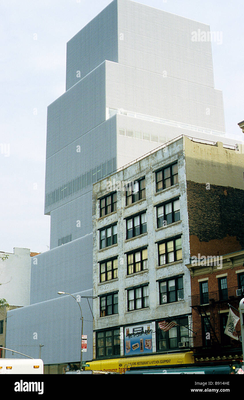 New York, the New Museum, building on the Bowery, nearing completion ...