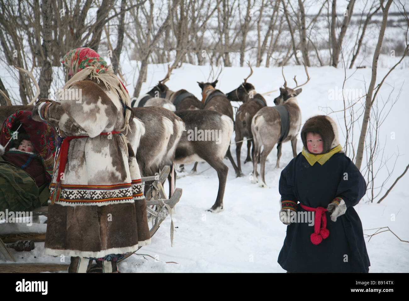 Nenet children hi-res stock photography and images - Alamy
