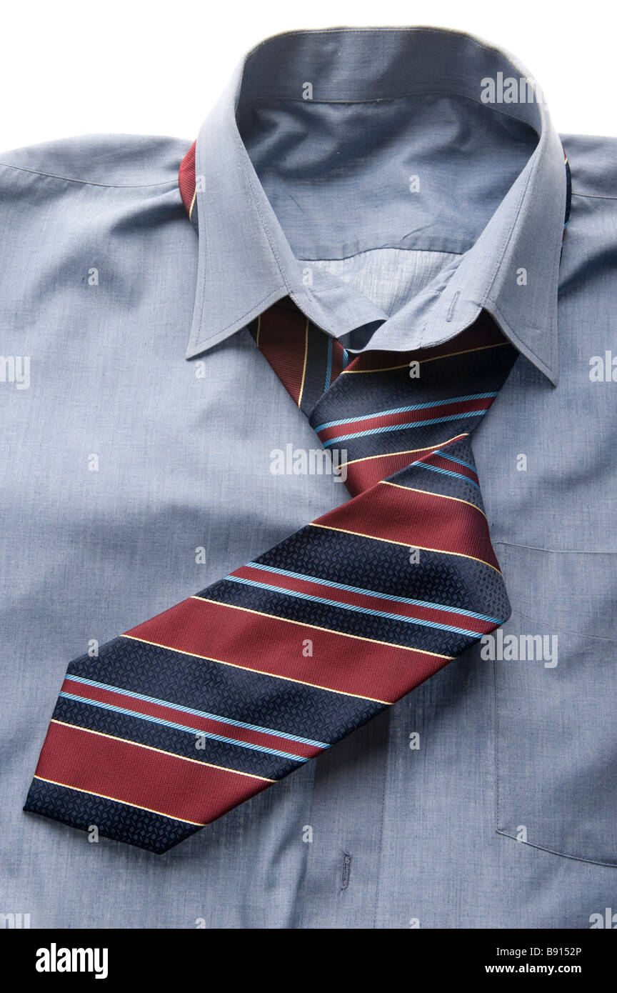 object on white clothes necktie close up Stock Photo - Alamy