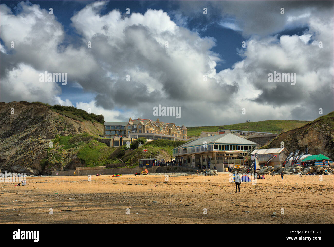 Watergate Bay Cornwall Stock Photo - Alamy