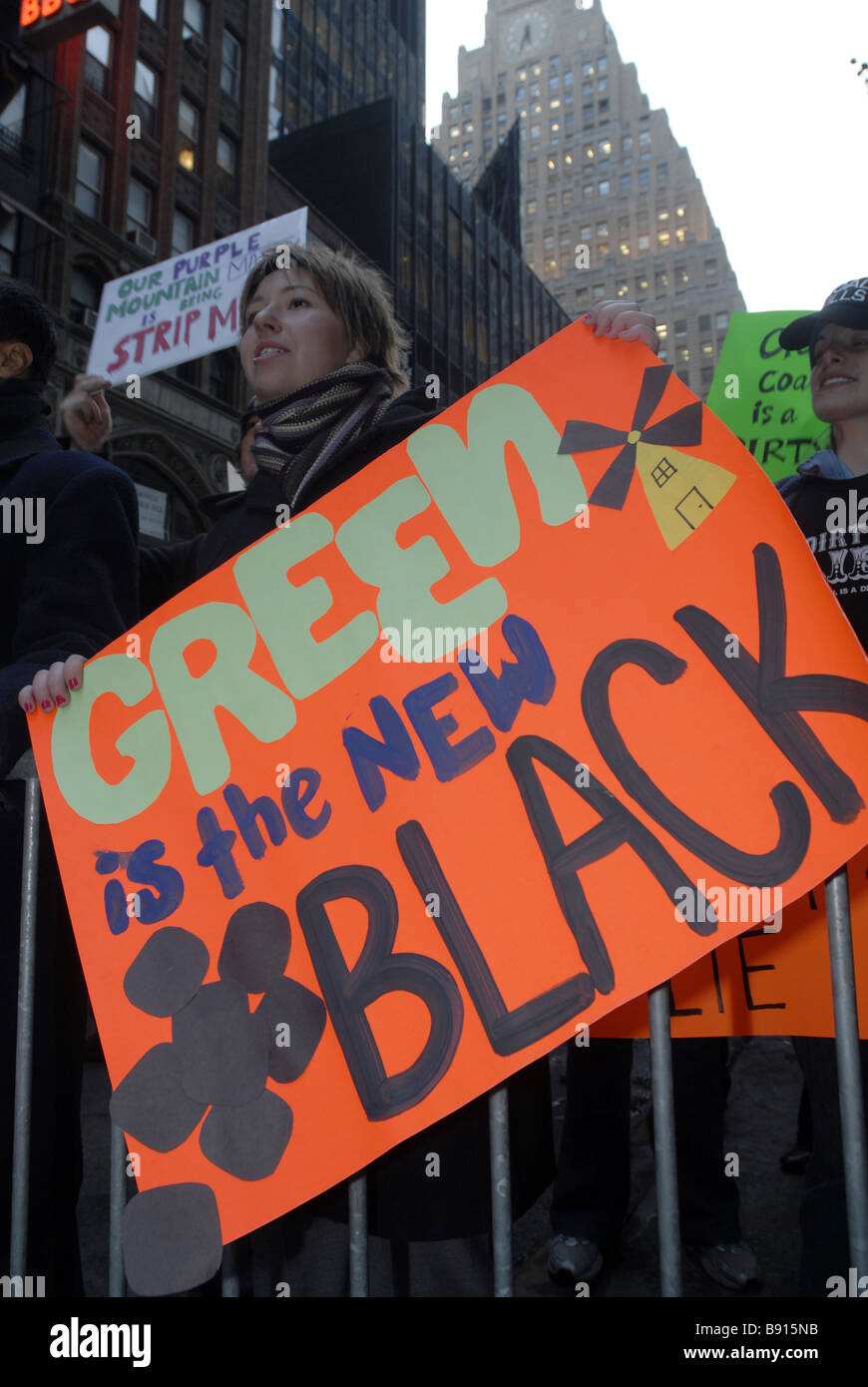 Protesters demonstrate against the use of coal as an energy source ...