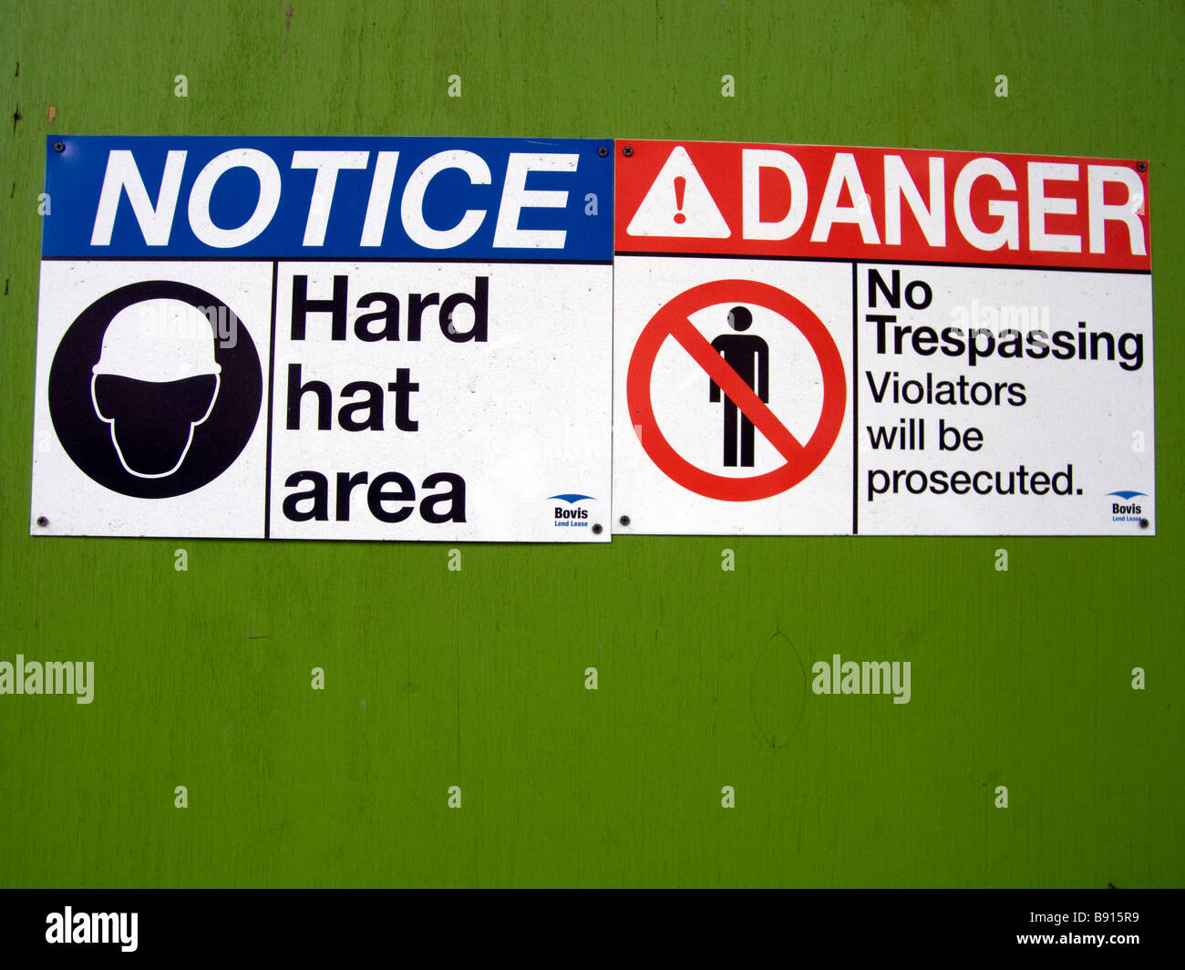Construction site safety signs hi-res stock photography and images - Alamy