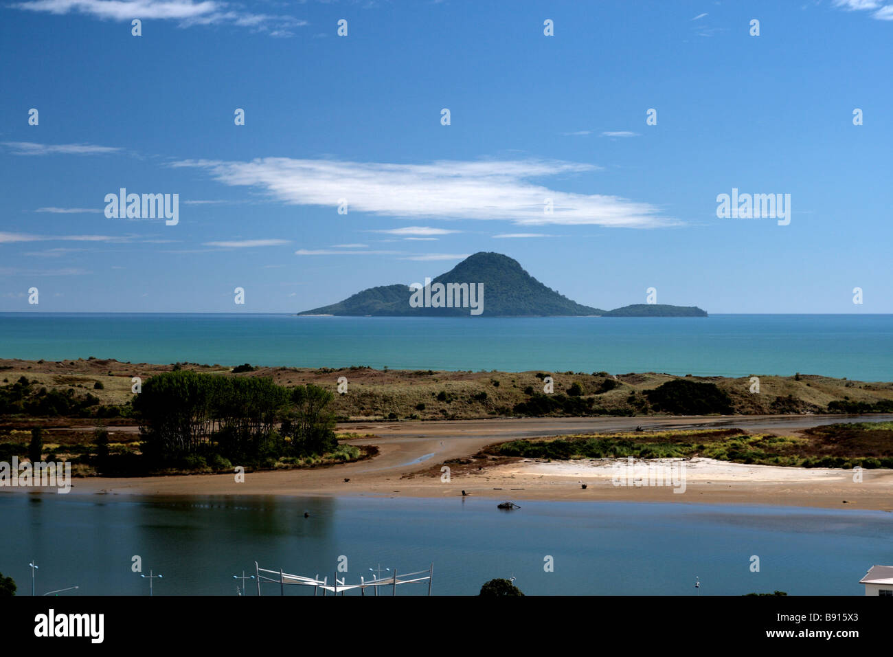Whale island - Moutohora Stock Photo - Alamy