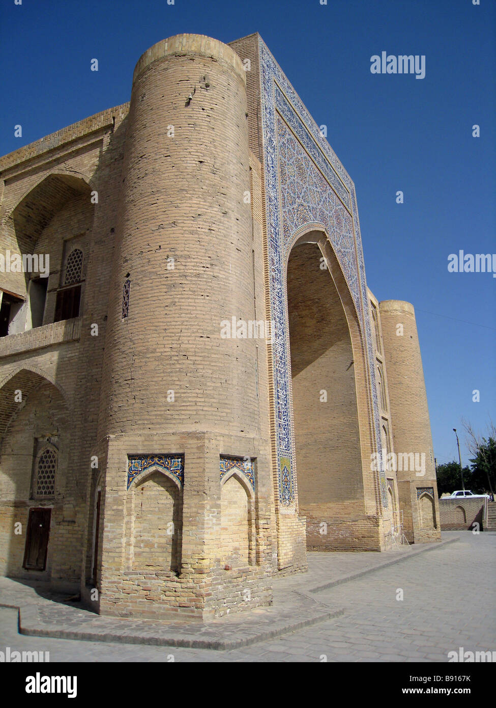 External picture of a Madrasa in Bukhara Stock Photo - Alamy