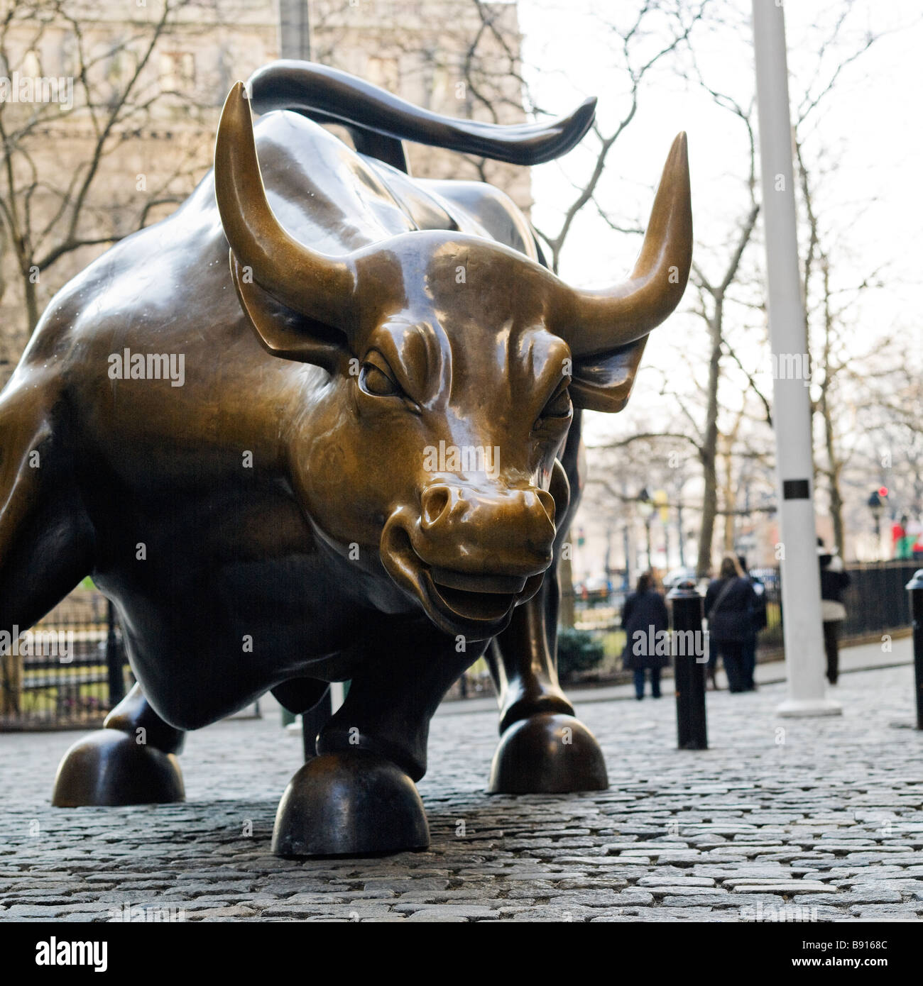 Charging Bull, Bowling Green and Broadway New York City USA Stock Photo ...