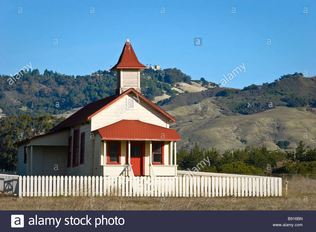 Old White School House High Resolution Stock Photography and Images - Alamy