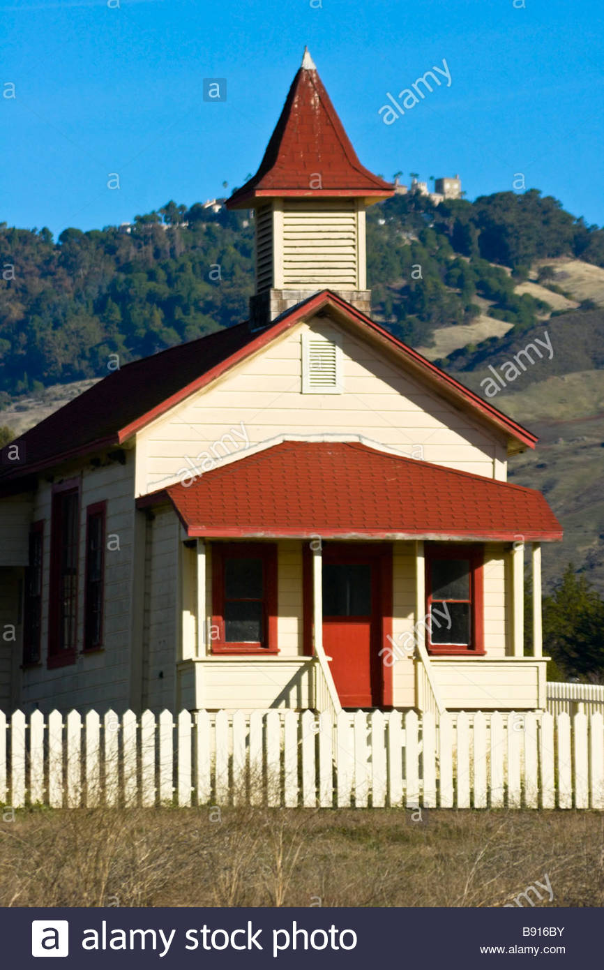 Old White School House High Resolution Stock Photography and Images - Alamy