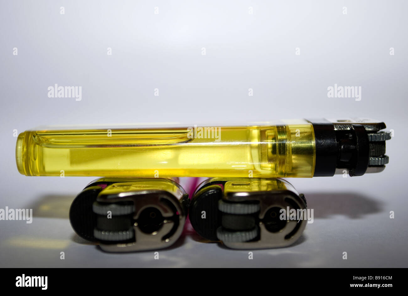 Stack of lighters 1 Stock Photo - Alamy