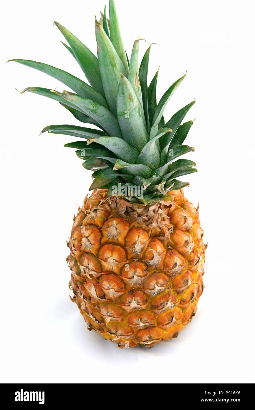 A beautiful golden pineapple isolated on a white background Stock Photo ...