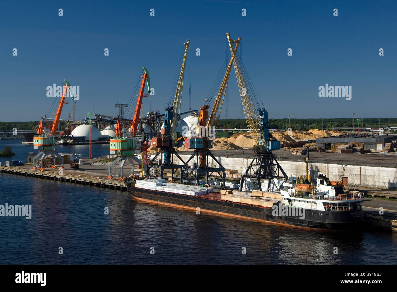 Latvia riga port harbour hi-res stock photography and images - Alamy