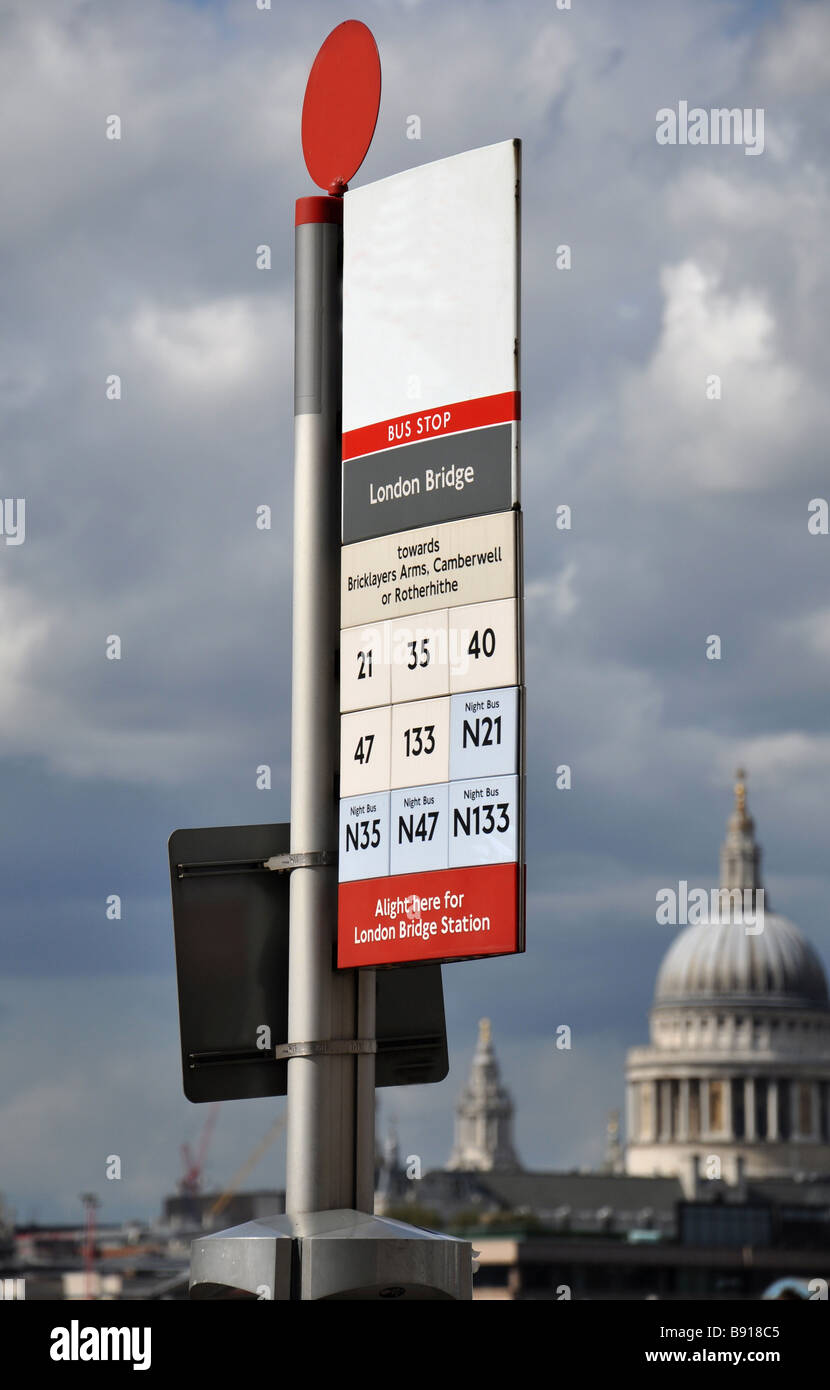 London transport bus stop sign hi-res stock photography and images - Alamy