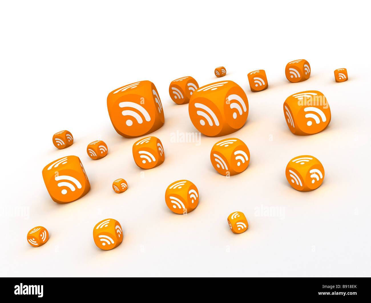 Orange net cube hi-res stock photography and images - Alamy