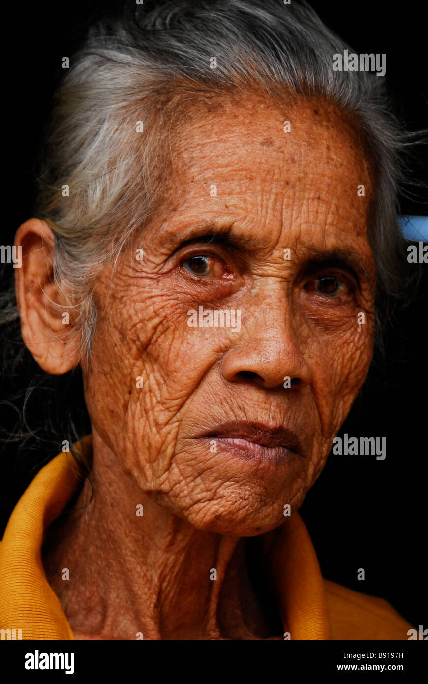 Bali aga old lady,Julah village, northern Bali,Indonesia Stock Photo ...