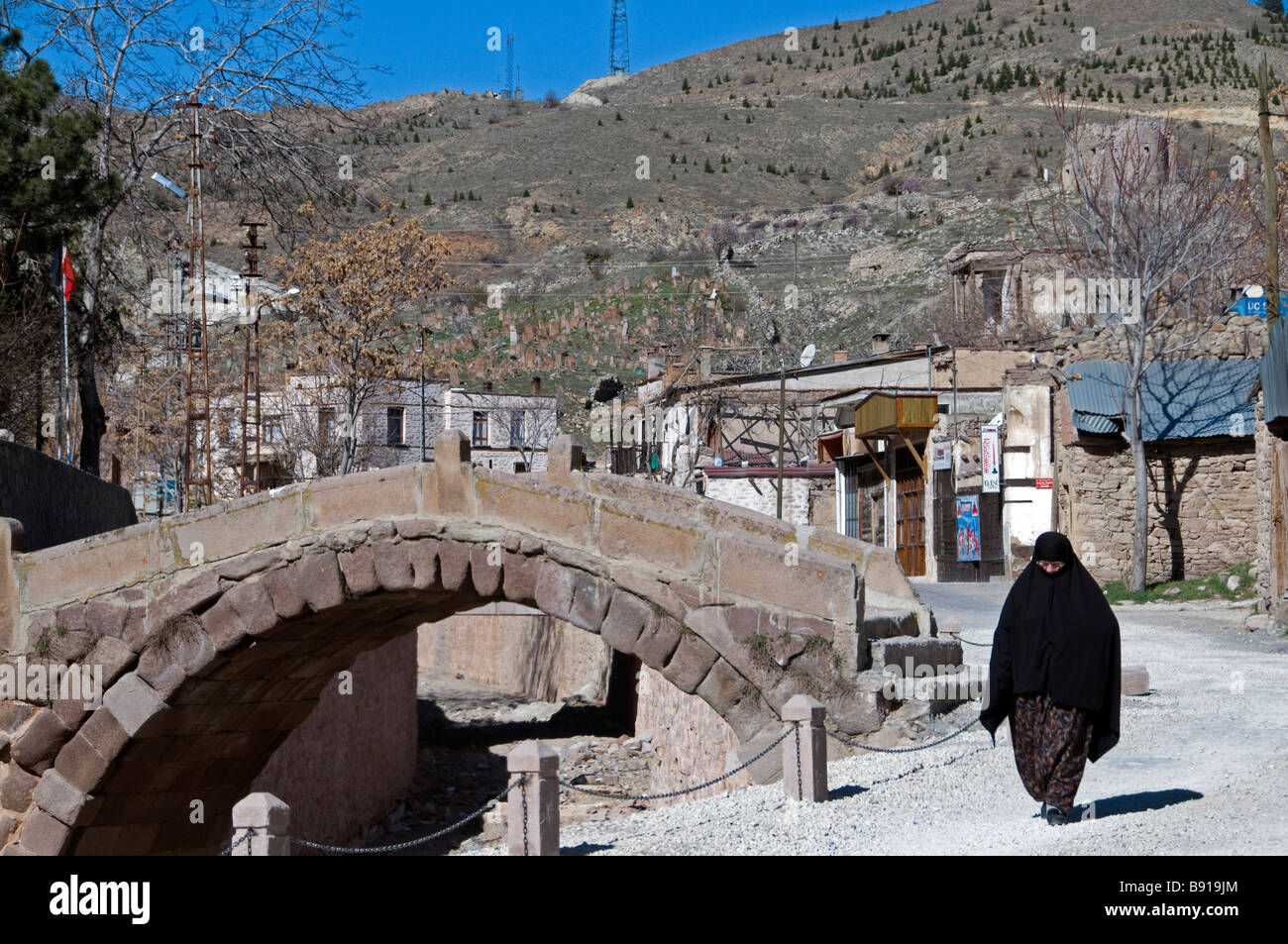 Street scene from a village Konya Turkey Stock Photo - Alamy