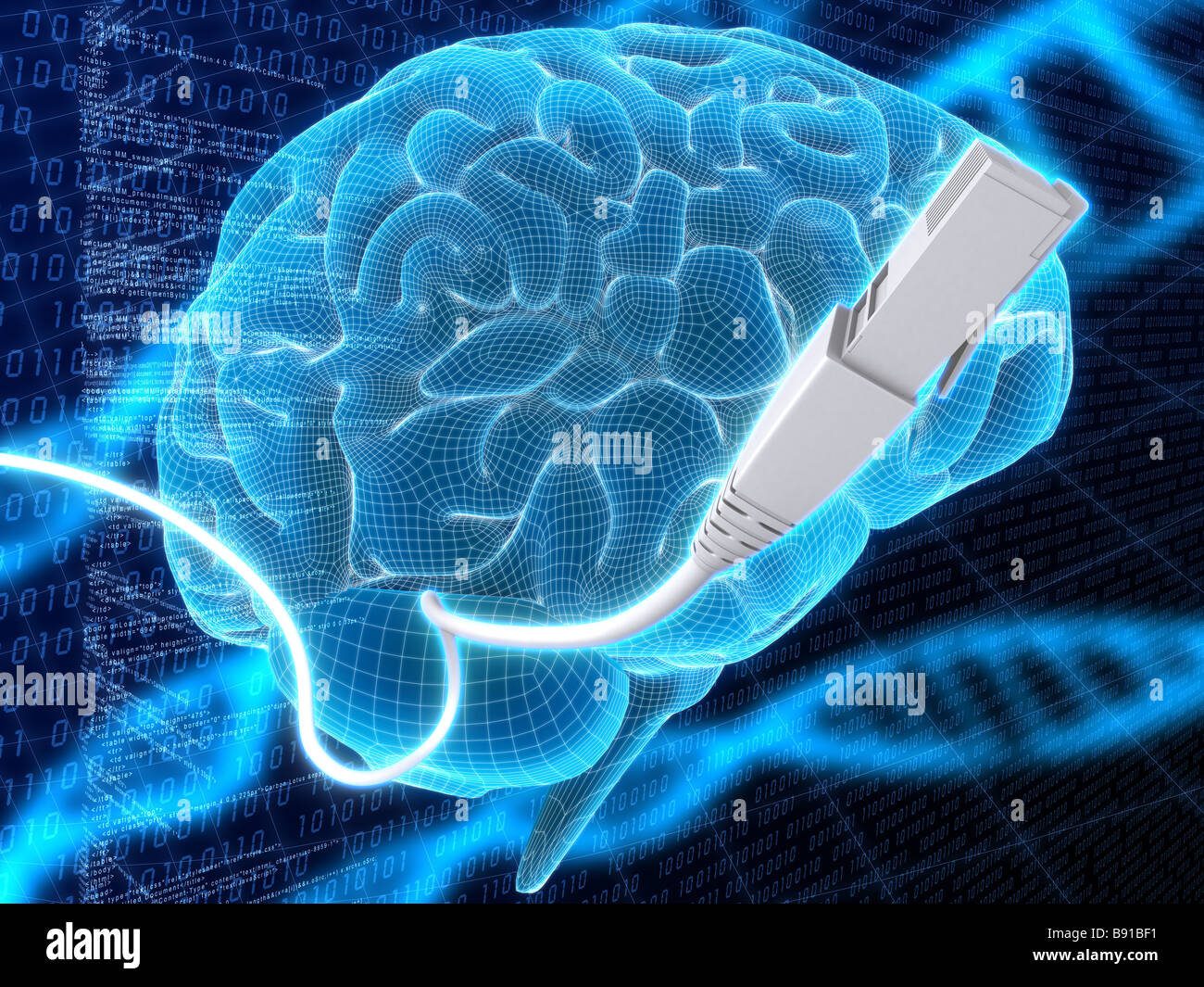 Brain network illustration hi-res stock photography and images - Alamy
