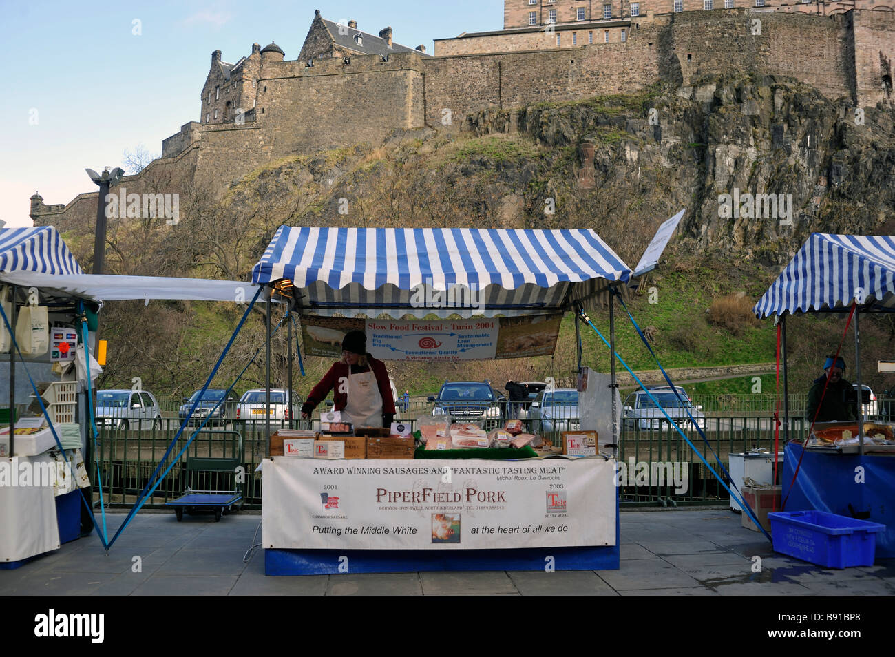A farmers market in Edinburgh, Scotland Stock Photo - Alamy