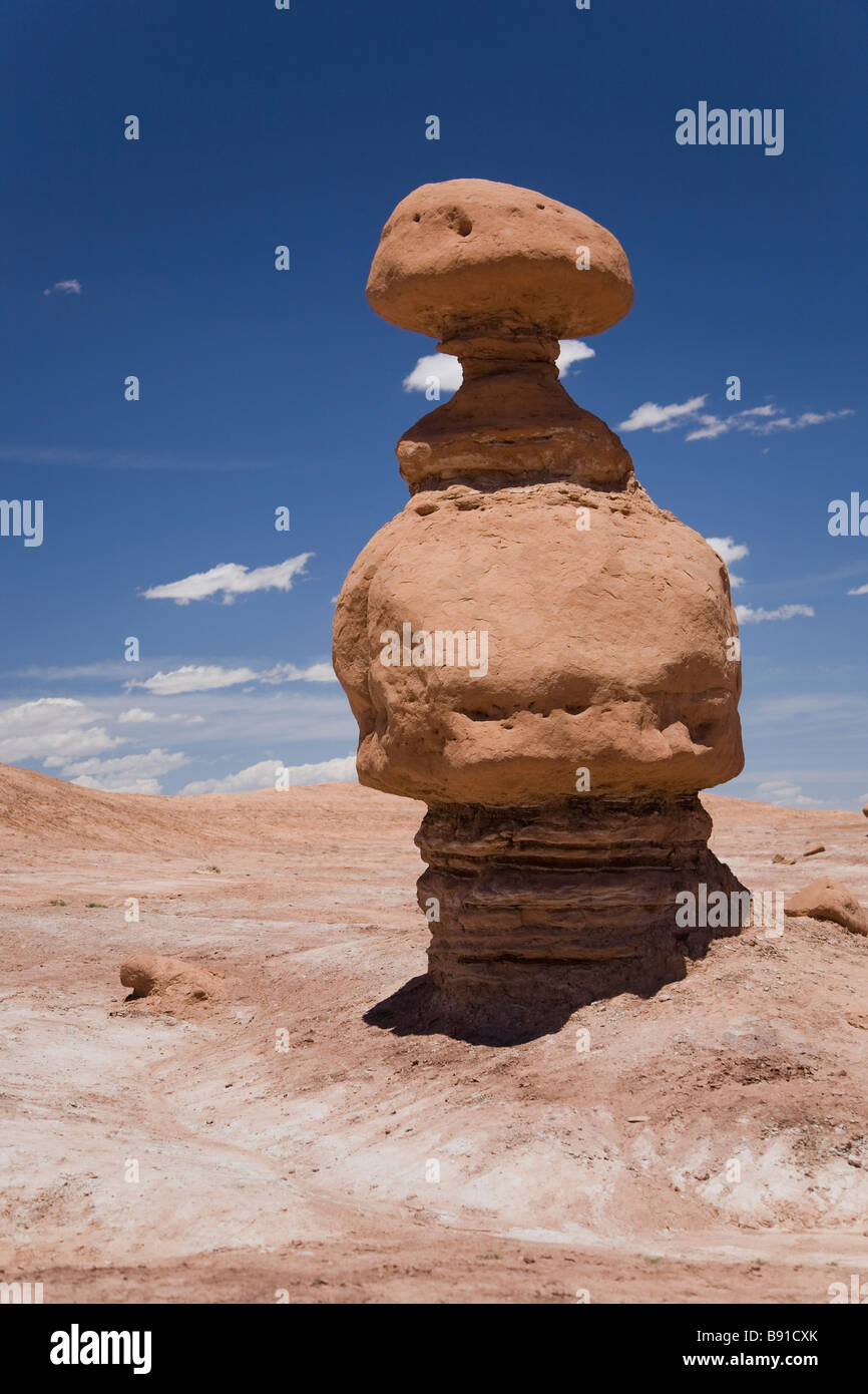 Strange rock formation at Goblin Valley State Park in Utah, USA Stock ...
