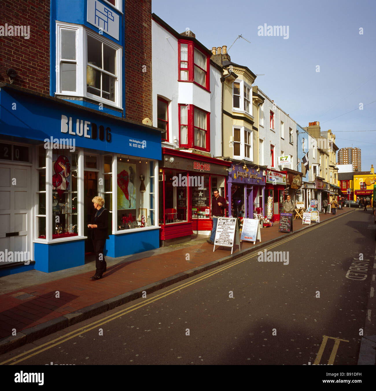 Gardner street, Brighton, East Sussex, England, UK Stock Photo - Alamy