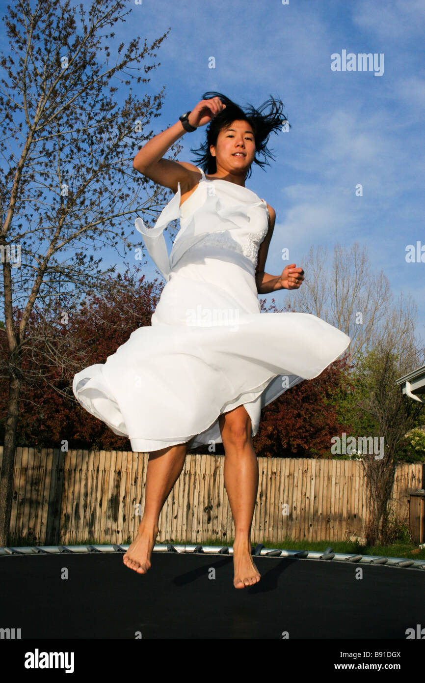 Bride jump hi-res stock photography and images - Alamy