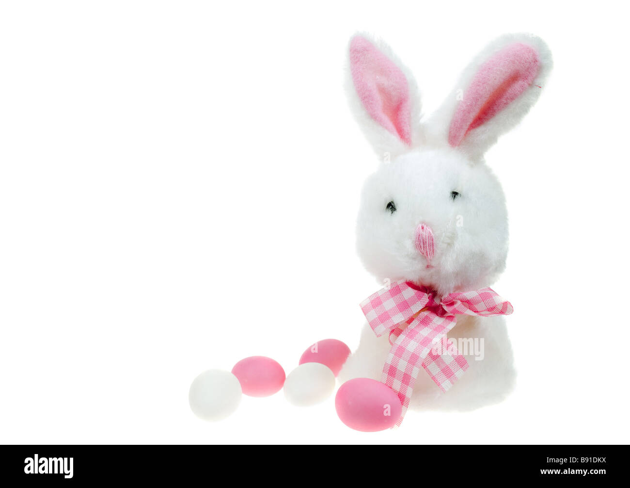 Easter bunny isolated on a white background Stock Photo - Alamy