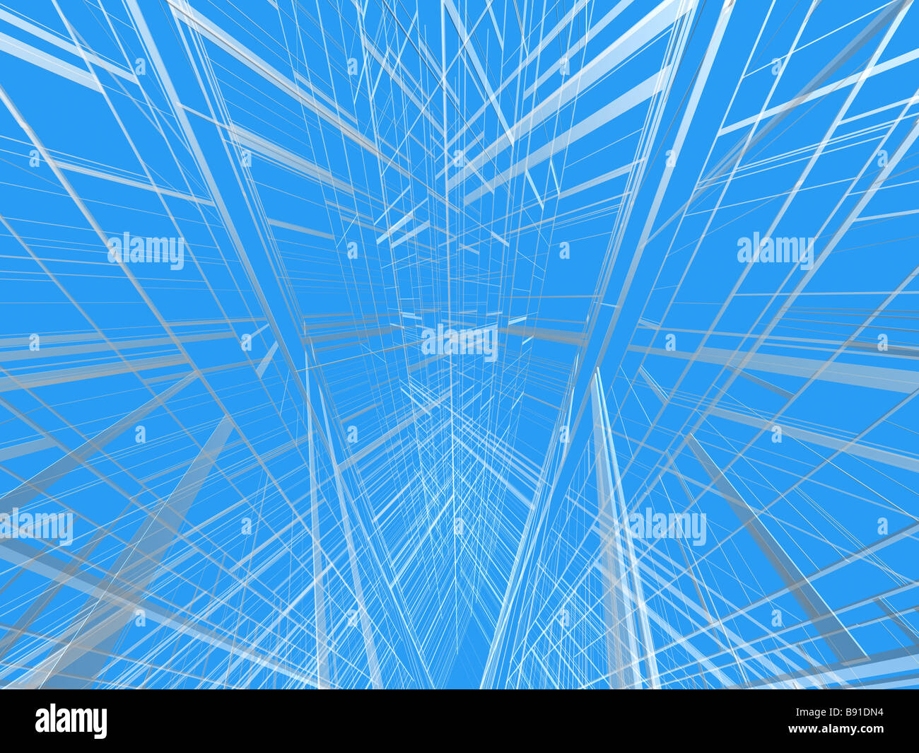 Abstract connecting blue lines hi-res stock photography and images - Alamy