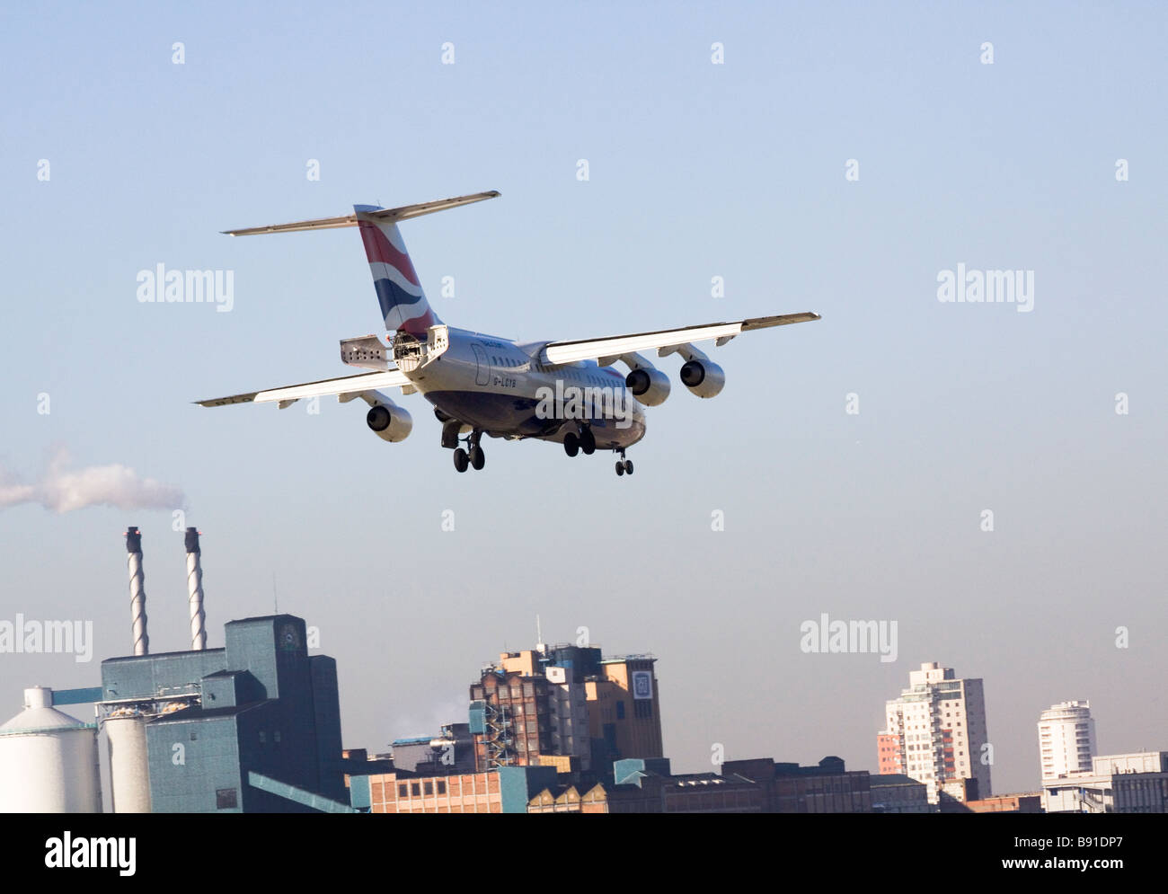 Aircraft at London City Airport (LCY Stock Photo - Alamy