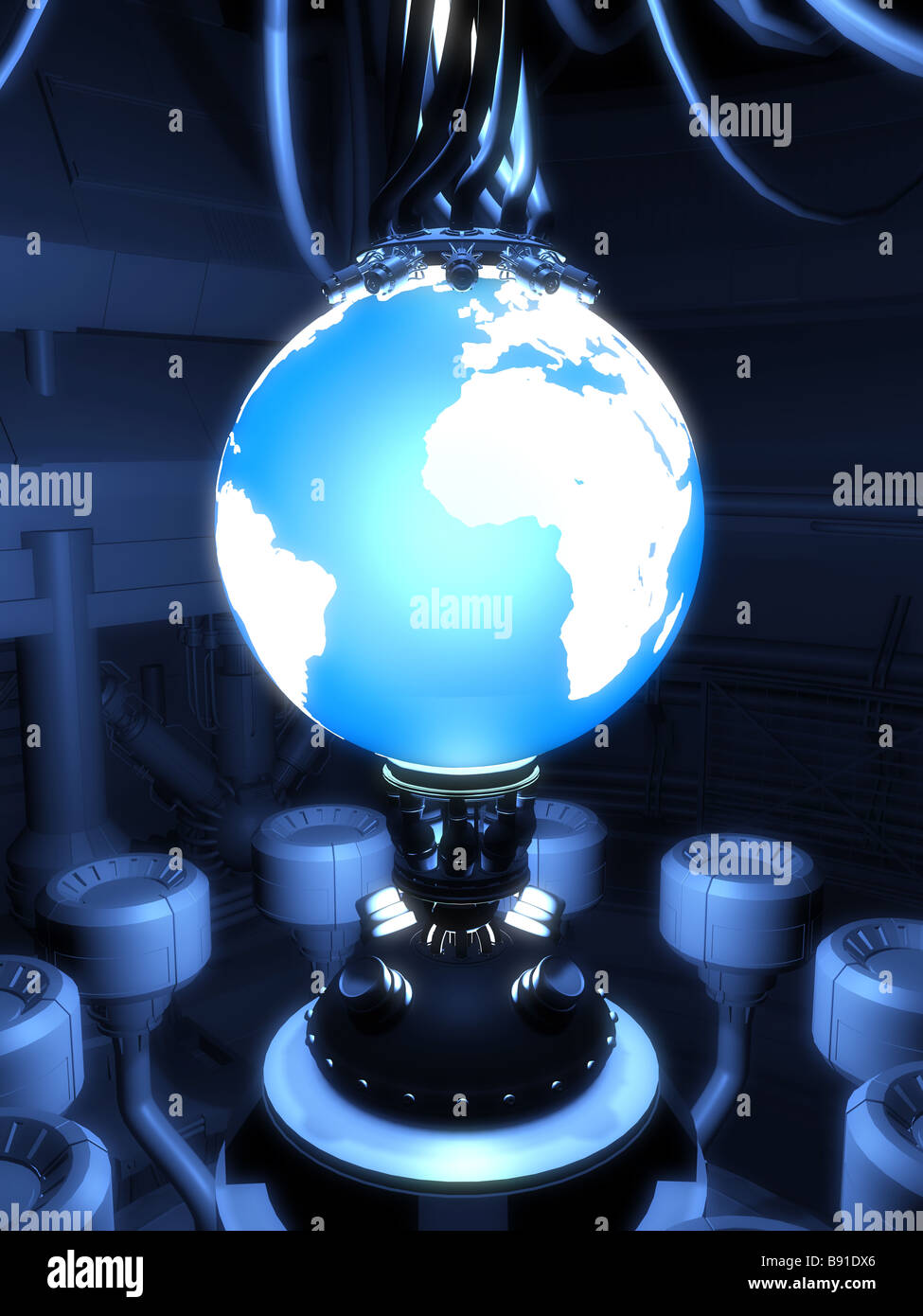 Futuristic globe hi-res stock photography and images - Alamy