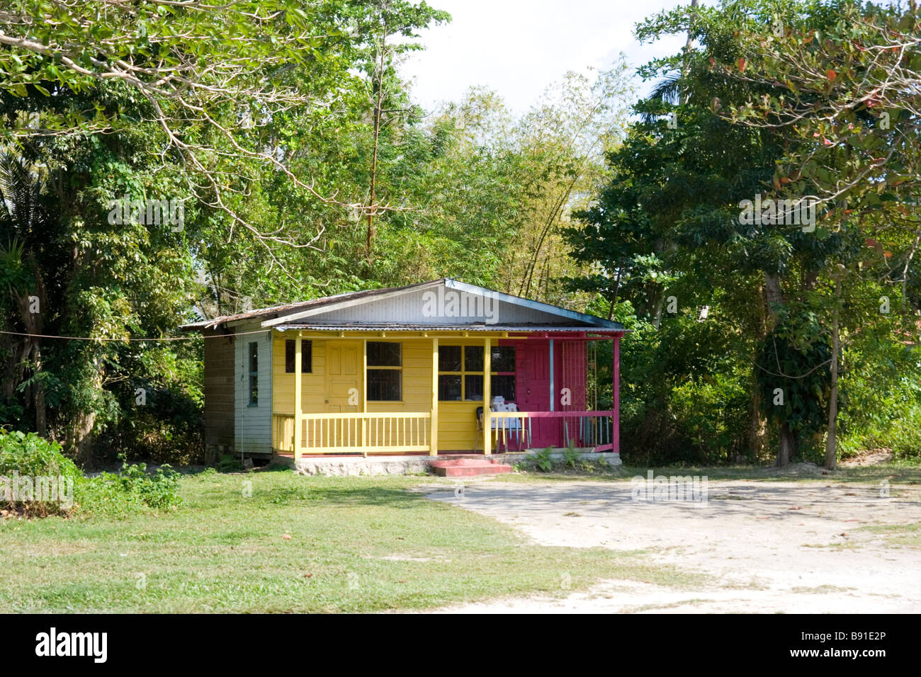 Jamaican wooden house Stock Photo - Alamy