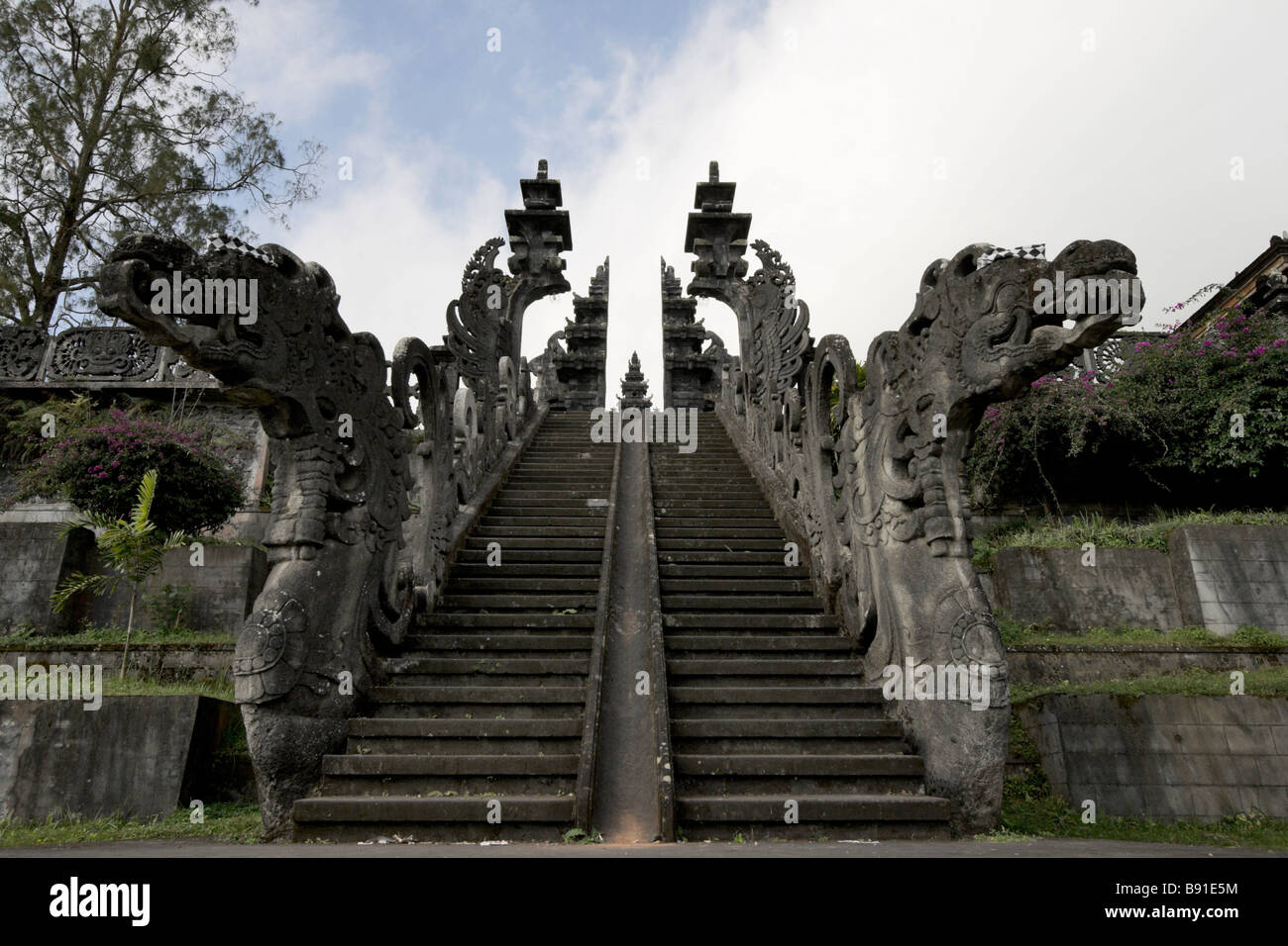 Stairs to Hindu temple on Bali Stock Photo - Alamy
